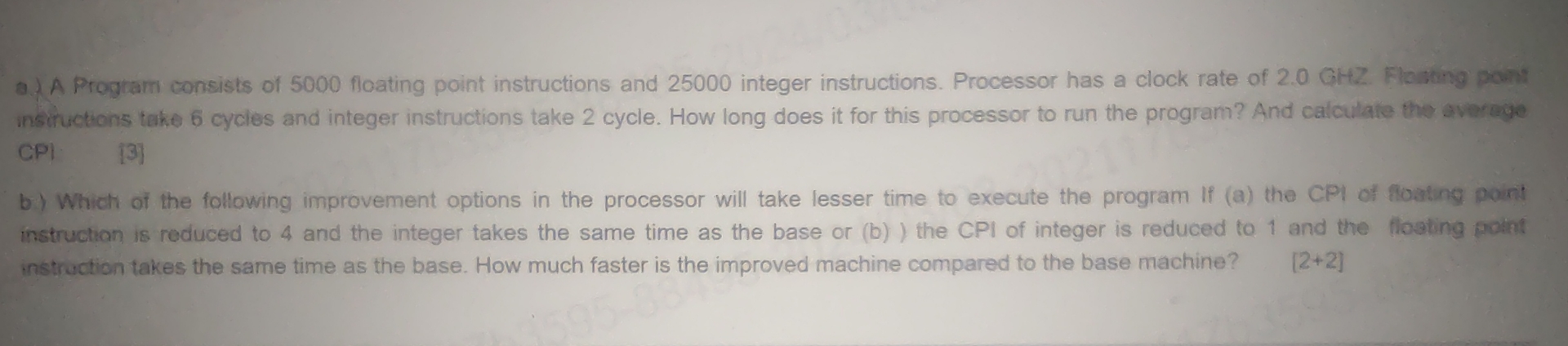 Solved insinuctions take 6 ﻿cycles and integer instructions | Chegg.com