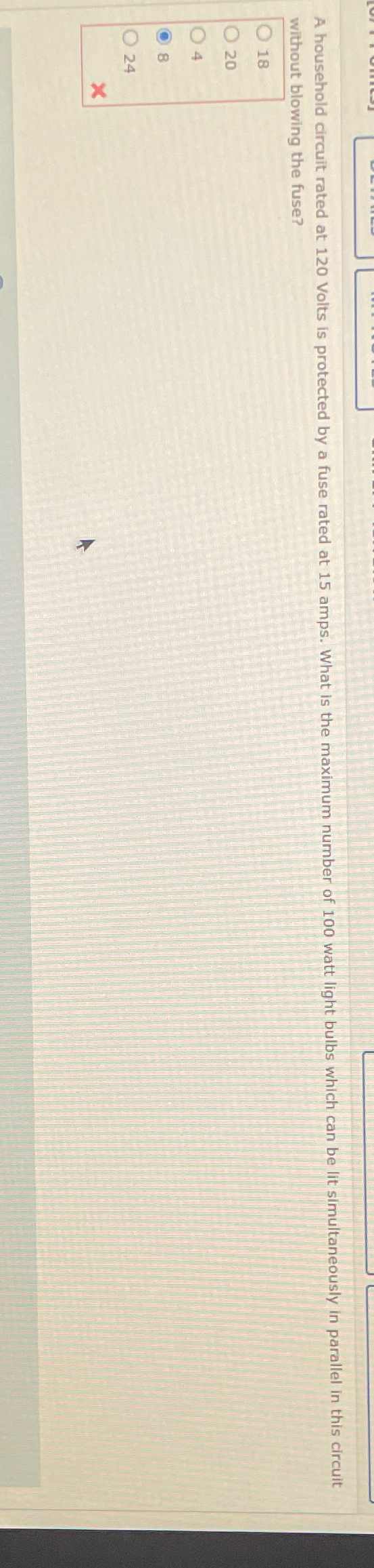 Solved without blowing the fuse? | Chegg.com