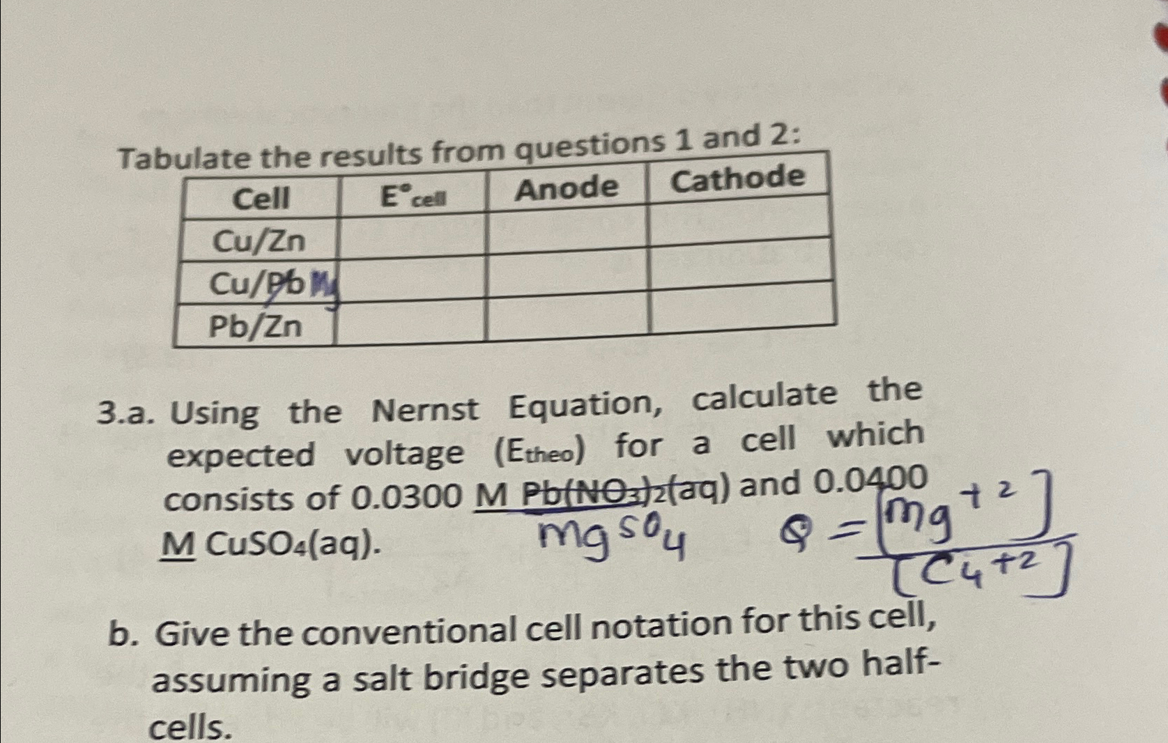 Solved PRE-LAB ASSIGNMENTThree voltaic cells can be | Chegg.com