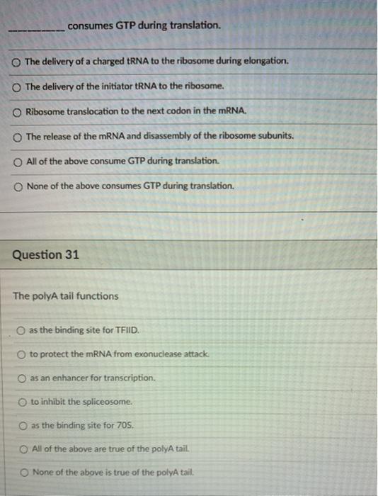 Solved consumes GTP during translation. The delivery of a | Chegg.com