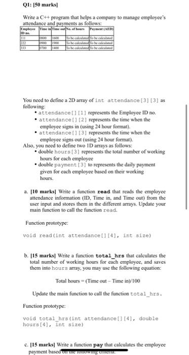Solved Write a C+ program that belps a company to manage | Chegg.com