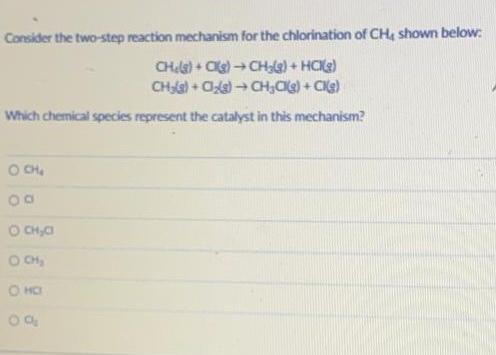 Solved consider the two step reaction mechanism for the | Chegg.com