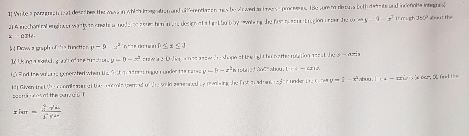 Solved 1) Write a paragraph that describes the ways in which | Chegg.com