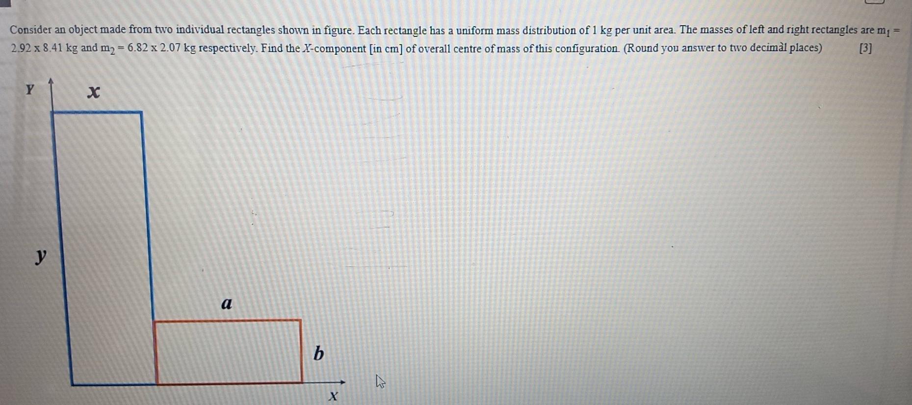 Solved a Consider an object made from two individual | Chegg.com