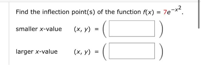 Solved Find the inflection point(s) of the function | Chegg.com