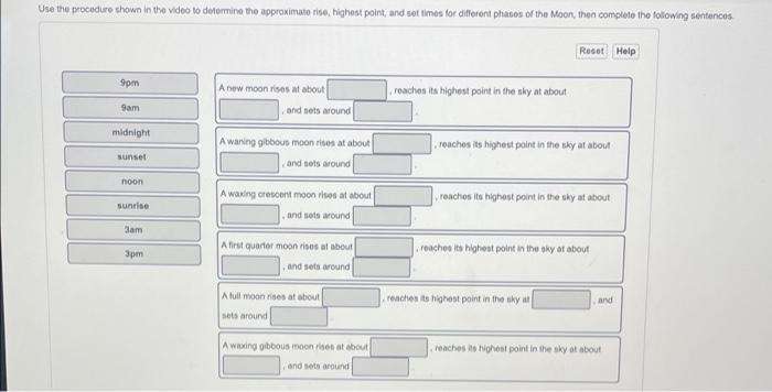Solved Use the procedure shown in the video to determine the | Chegg.com