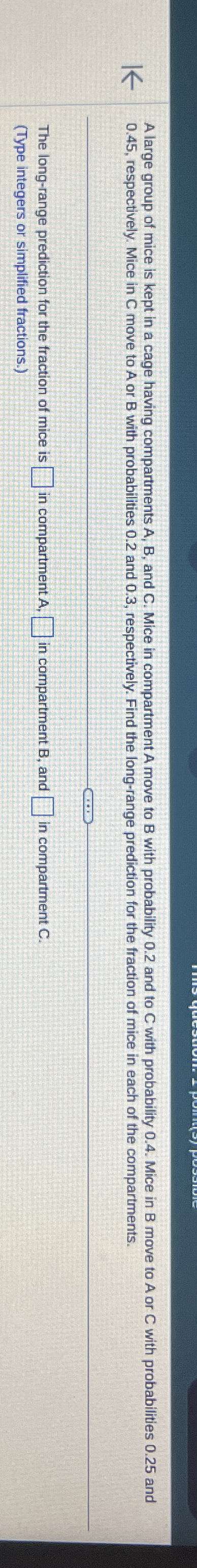 Solved A large group of mice is kept in a cage having | Chegg.com