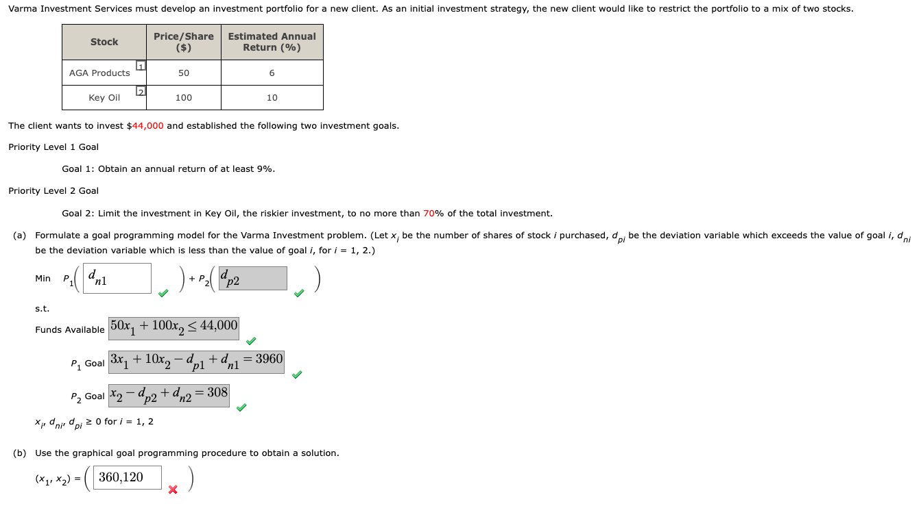 Solved Varma Investment Services must develop an investment | Chegg.com