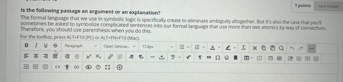 Solved Symbolize the following sentence into our formal | Chegg.com