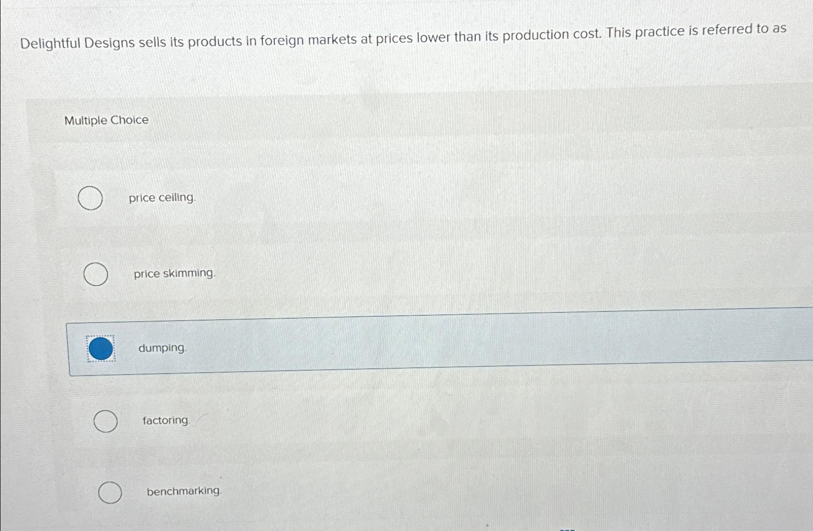 Solved Delightful Designs sells its products in foreign | Chegg.com