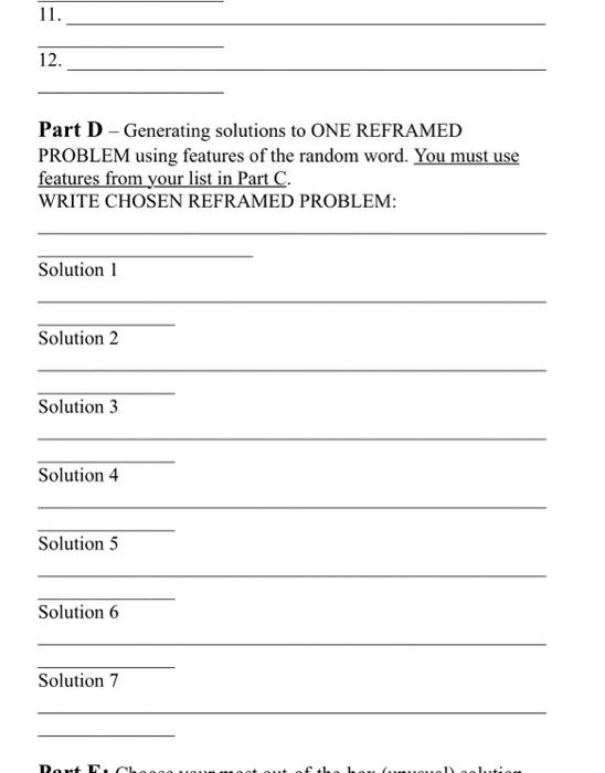 Part B - Reframe Problem (How might I/we 1. | Chegg.com