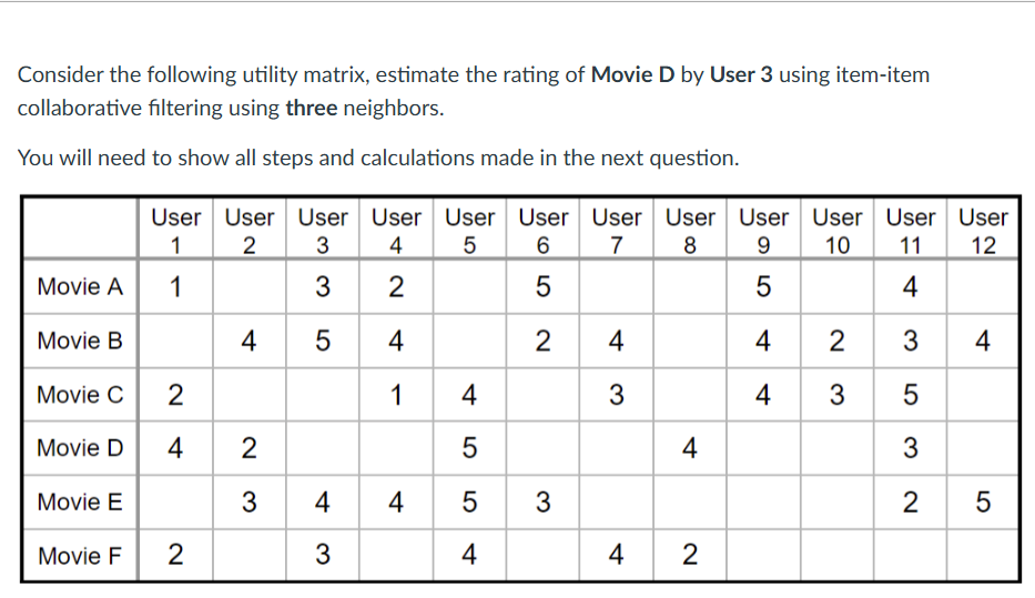 Solved You will need to show all steps and calculations made | Chegg.com
