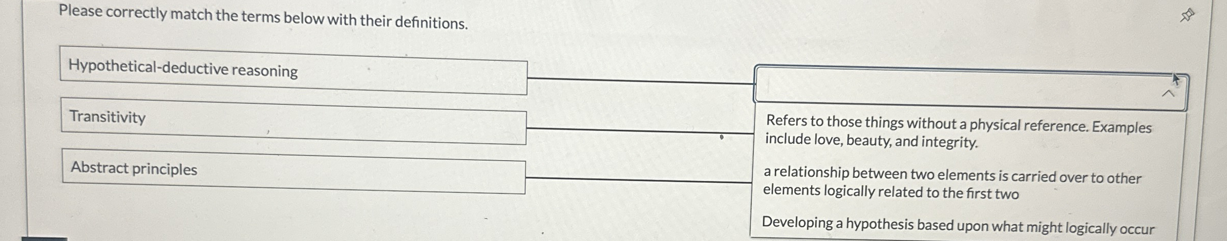 Solved Please correctly match the terms below with their | Chegg.com