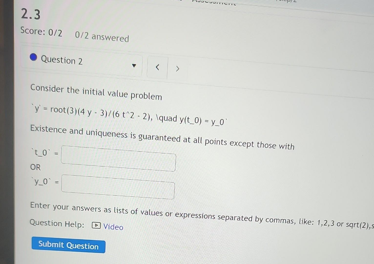 Solved (t+5)y′+ln(t+1)y=3t, lquad y(9)=2′ Find the interval | Chegg.com