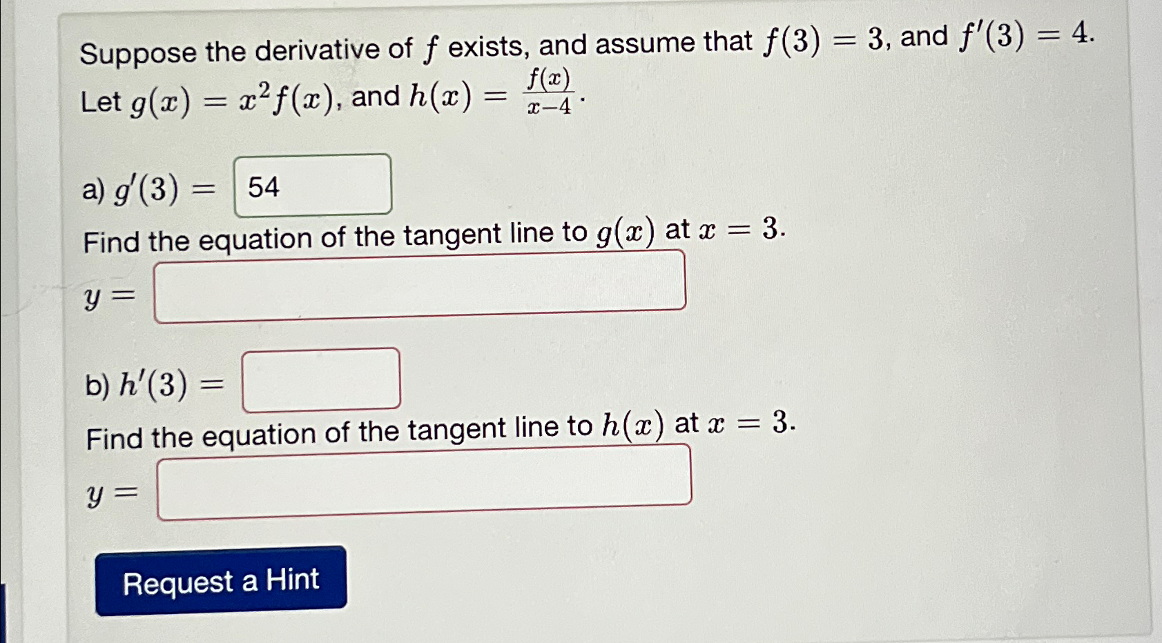 Solved Suppose the derivative of f ﻿exists, and assume that | Chegg.com