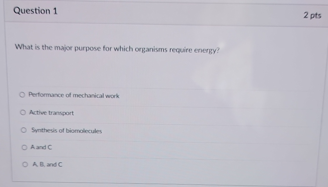 Solved Question 12 ﻿ptsWhat is the major purpose for which | Chegg.com