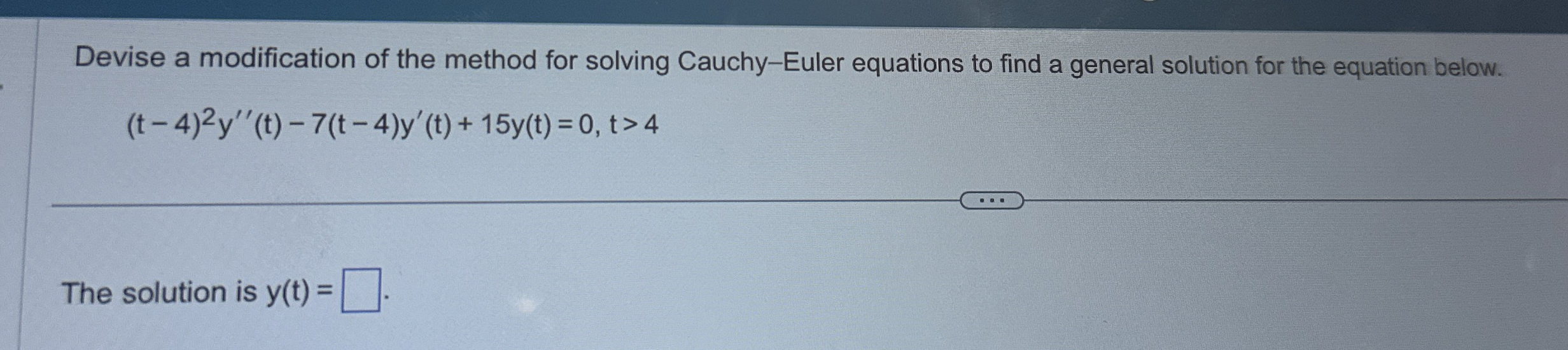 Solved Devise a modification of the method for solving | Chegg.com