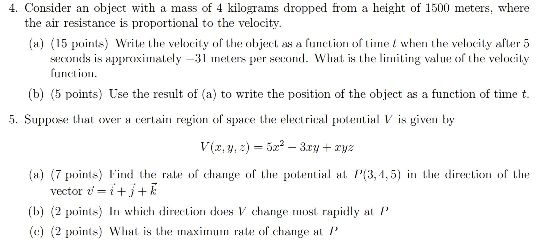Solved Consider an object with a mass of 4 ﻿kilograms | Chegg.com