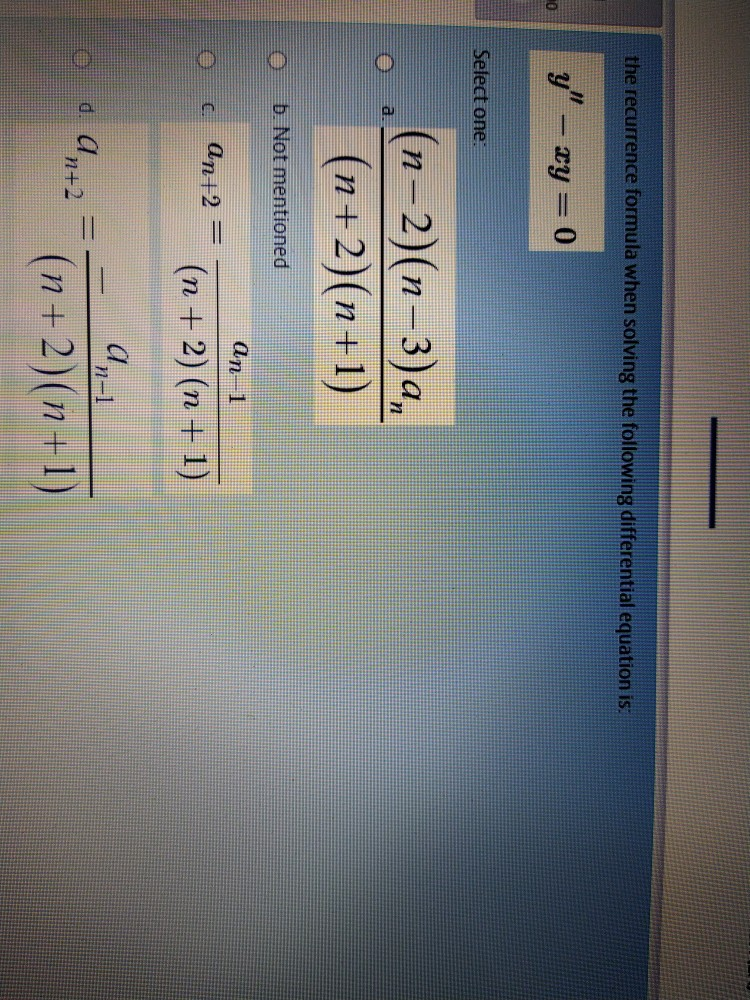 Solved the recurrence formula when solving the following | Chegg.com