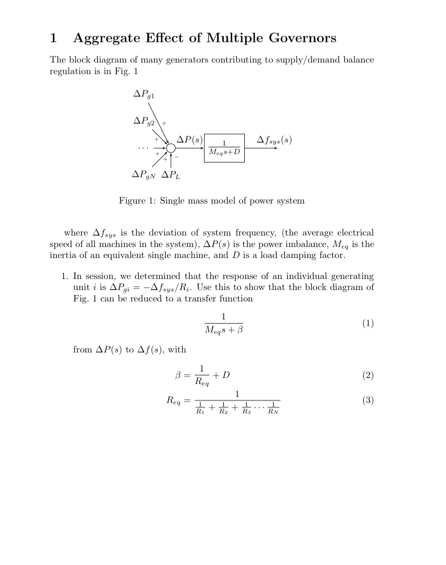 Solved Aggregate Effect of Multiple GovernorsThe block | Chegg.com