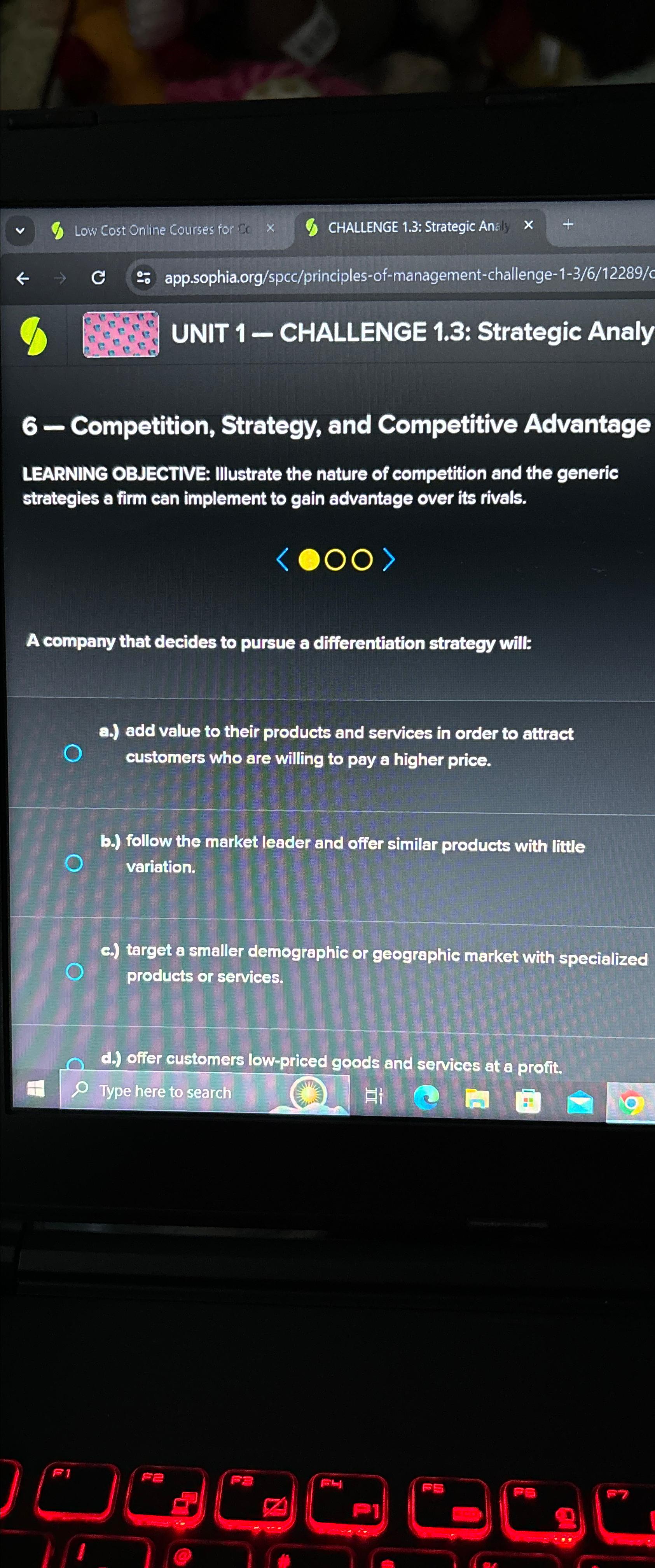 Solved UNIT 1- ﻿CHALLENGE 1.3: Strategic Analy6 - | Chegg.com