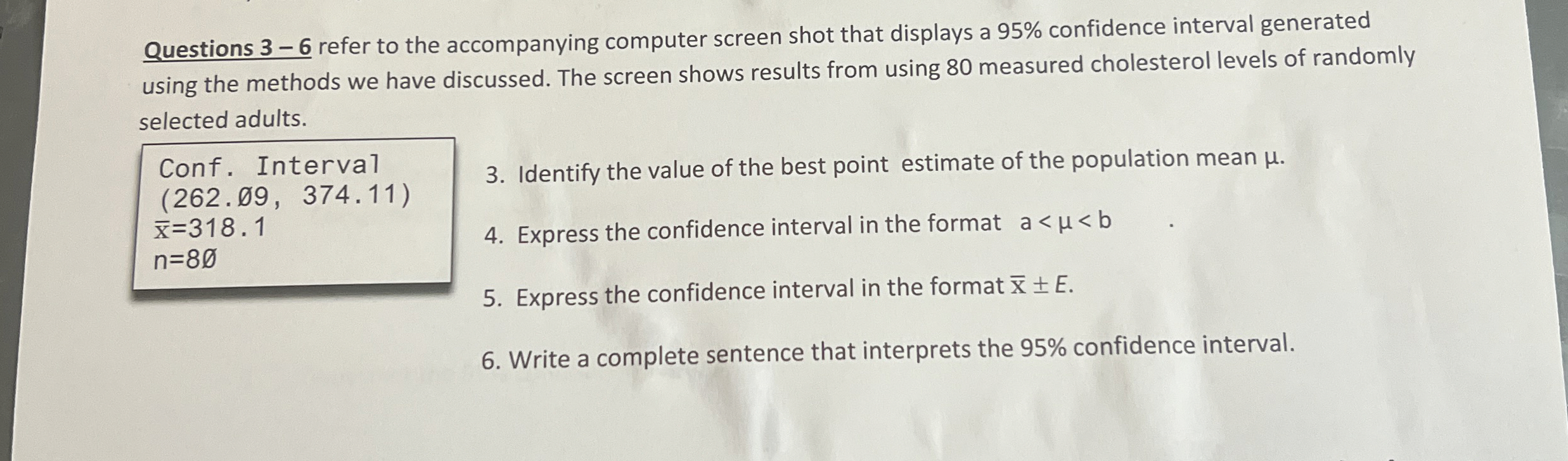 Solved Questions 3-6 ﻿refer to the accompanying computer | Chegg.com