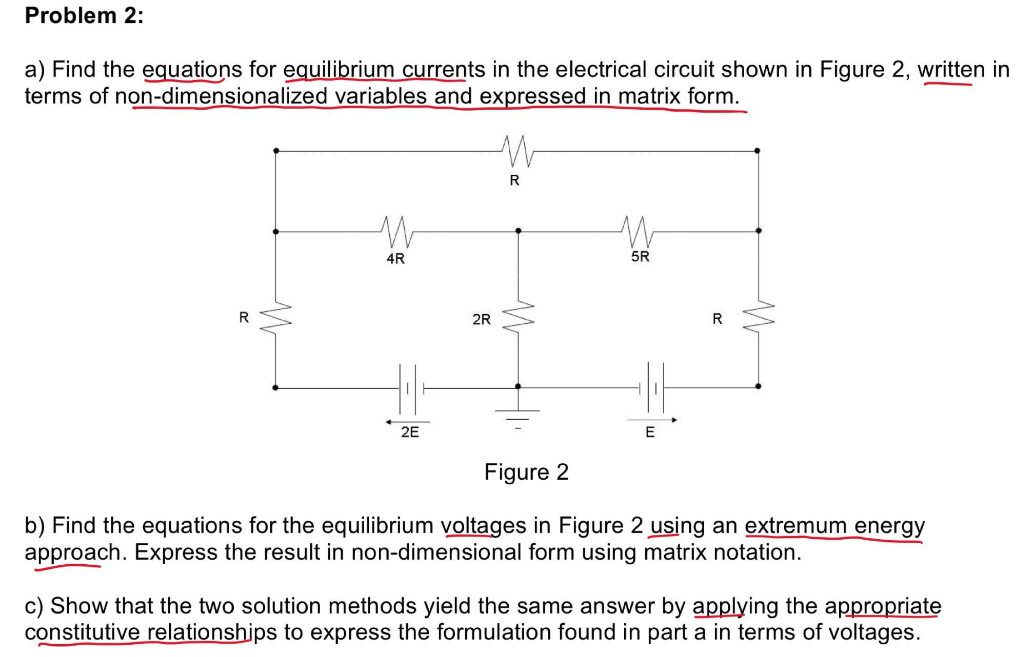 Solved Problem 2:a) ﻿Find the equations for equilibrium | Chegg.com