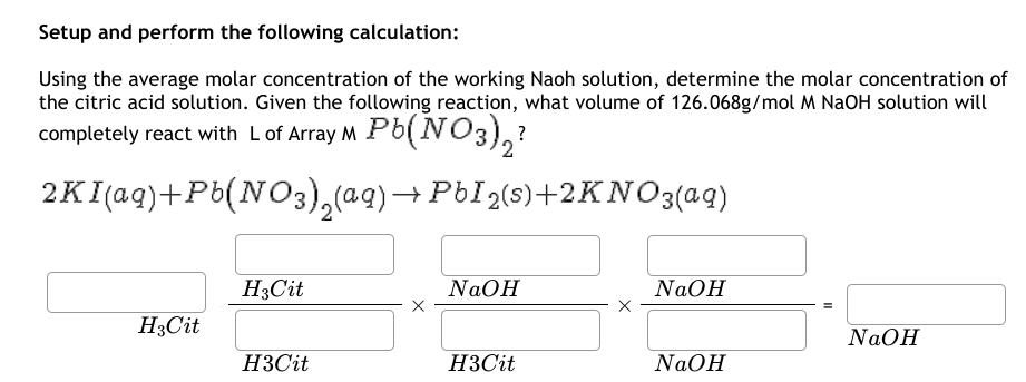Solved Setup and perform the following calculation:Using the | Chegg.com