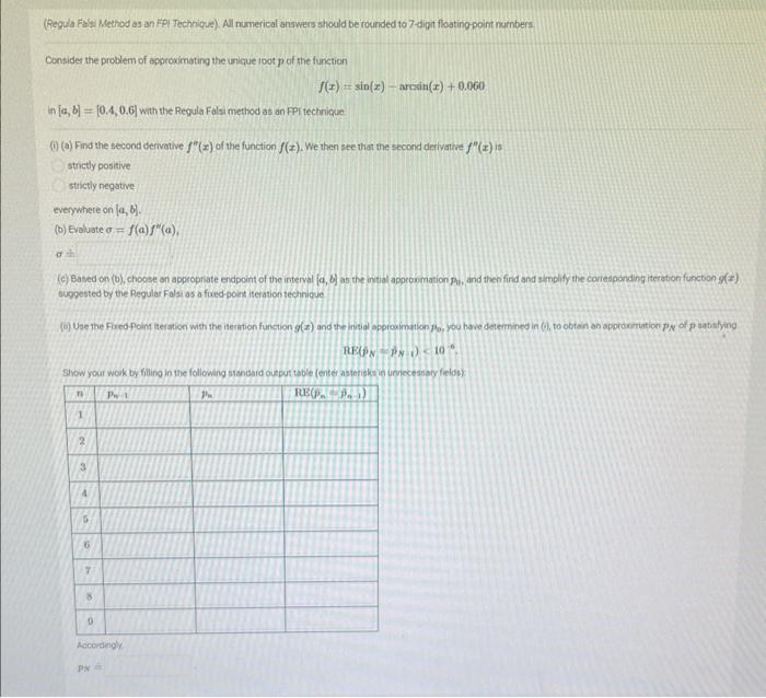 (Regula Fass Method as an FPI Technique). All | Chegg.com