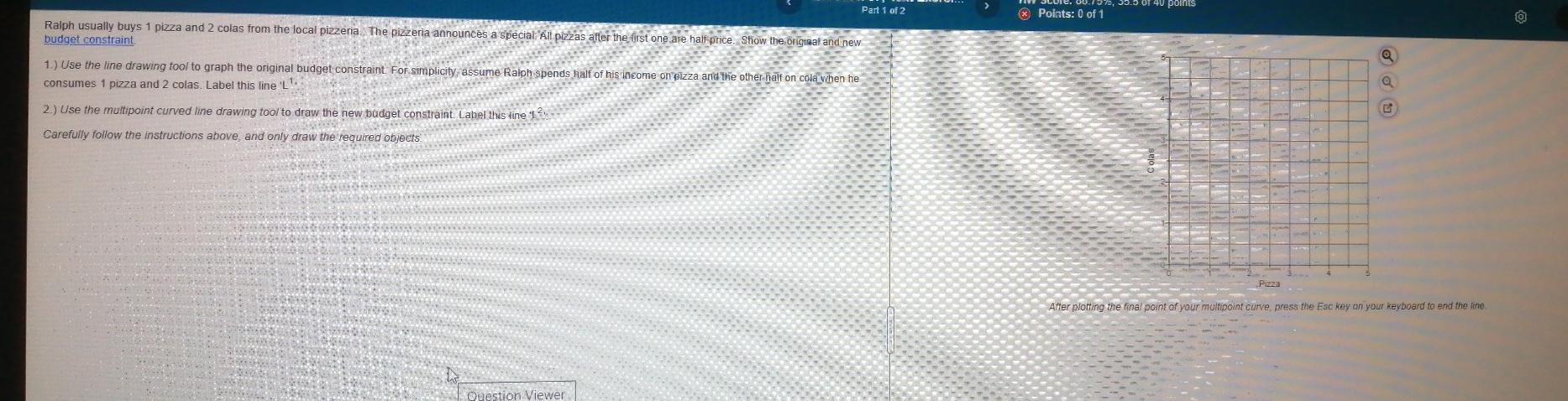 Solved 40 points * Points: 0 of 1 Part 1 of 2 ENERO Ralph | Chegg.com