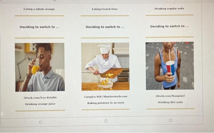 Solved 1. A closer look- choosing foods based on | Chegg.com