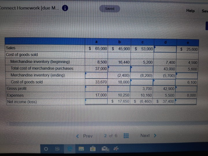 Solved Connect Homework (due M... Saved Help Sav abcde $ | Chegg.com Solved Connect Homework (due M... Saved Help Sav abcde $ | Chegg.com