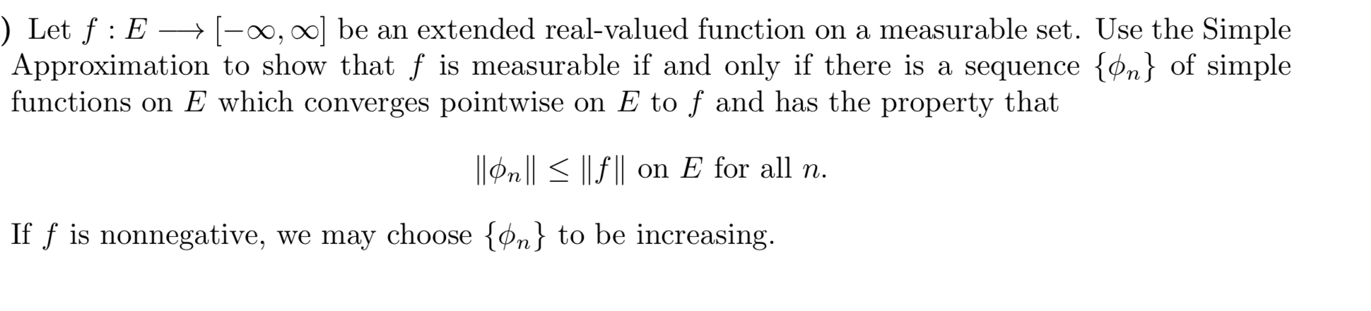 Solved Let f:Elongrightarrow[-∞,∞] ﻿be an extended | Chegg.com