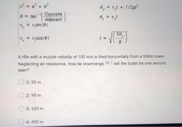 Solved Newton's Second Law of Motion can be algebraically | Chegg.com