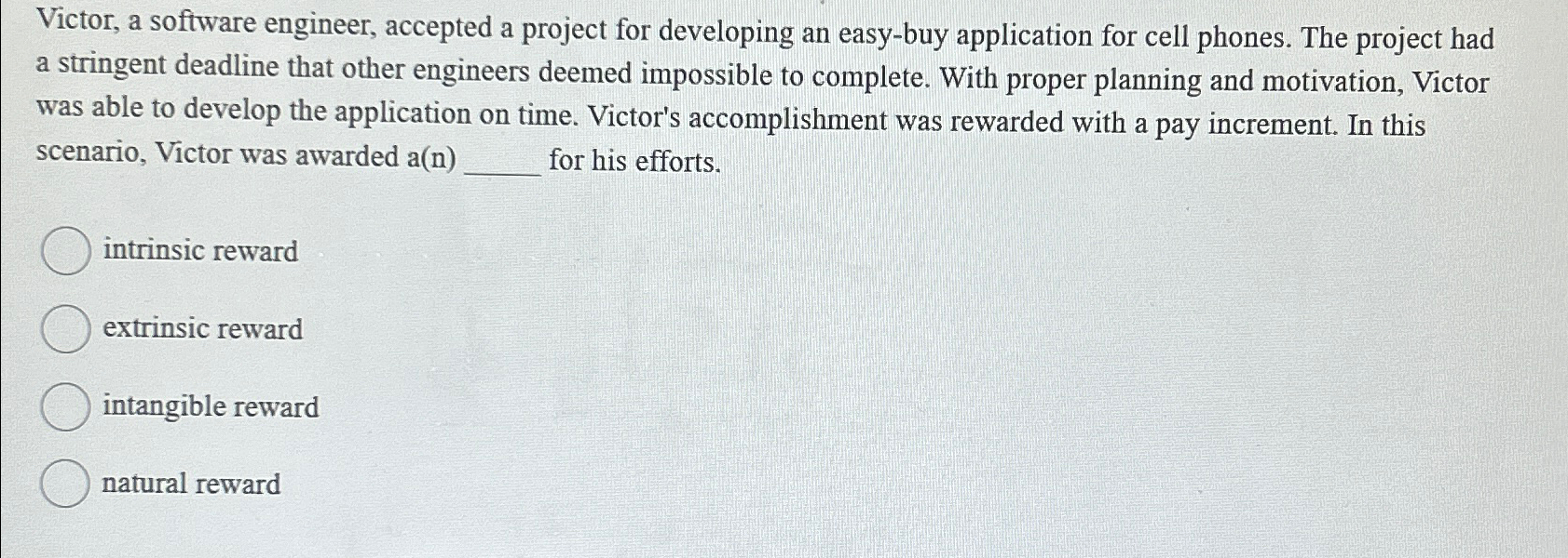 Solved Victor, a software engineer, accepted a project for | Chegg.com