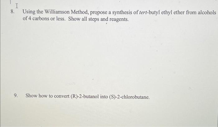 Solved I Using the Williamson Method, propose a synthesis of | Chegg.com