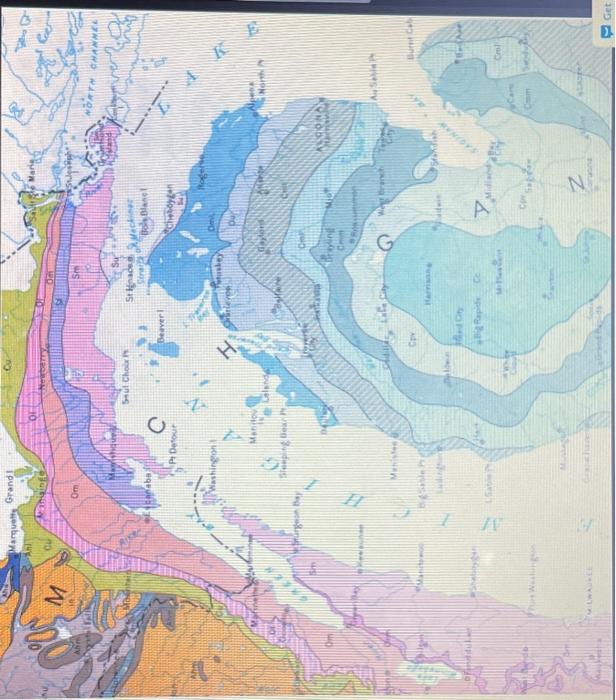 Complete the geologic maps, geologic cross sections | Chegg.com