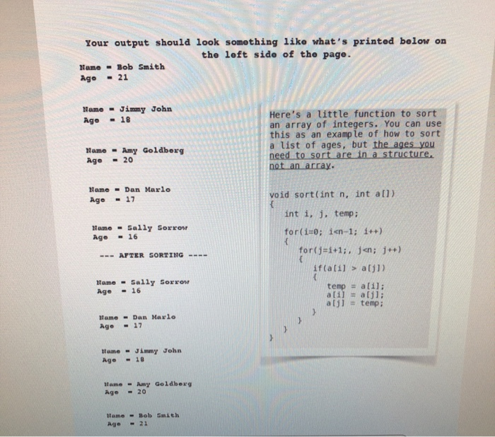 Solved This week we will work with the struct feature, and | Chegg.com