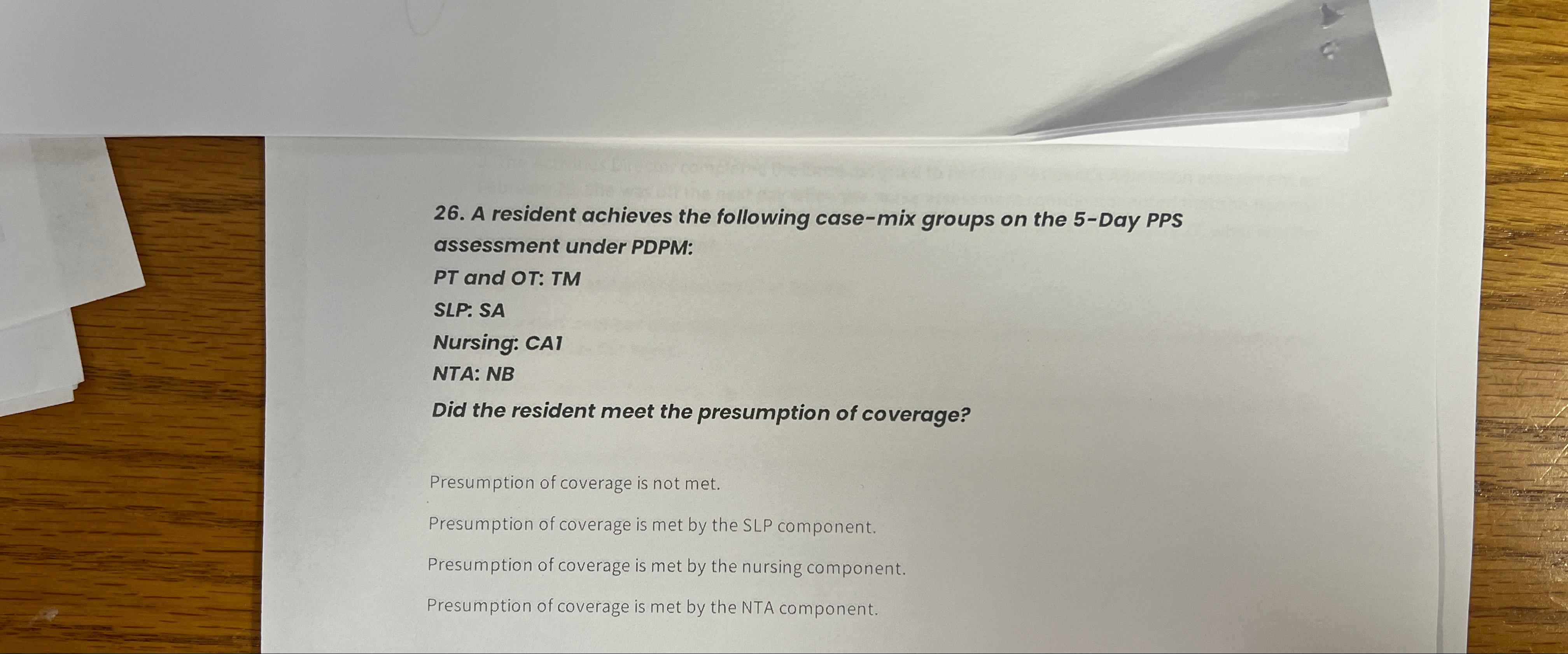 Solved A resident achieves the following case-mix groups on | Chegg.com