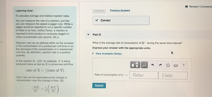 Solved Review Constants Submit Previous Answers Correct Part | Chegg.com