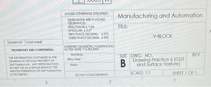 Solved GRINDING DRAWING What material is the part made | Chegg.com