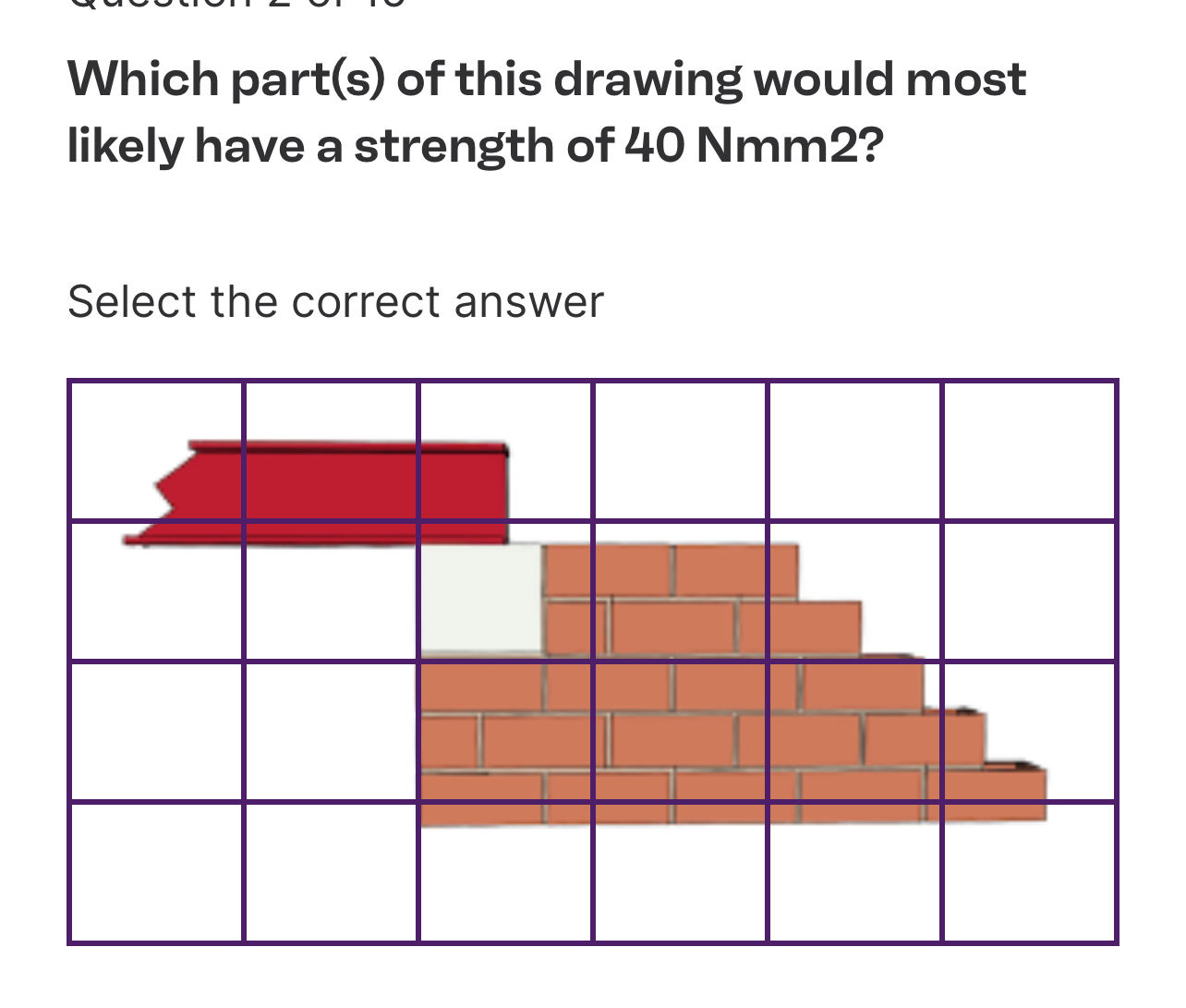 Solved Which part(s) ﻿of this drawing would most likely have | Chegg.com