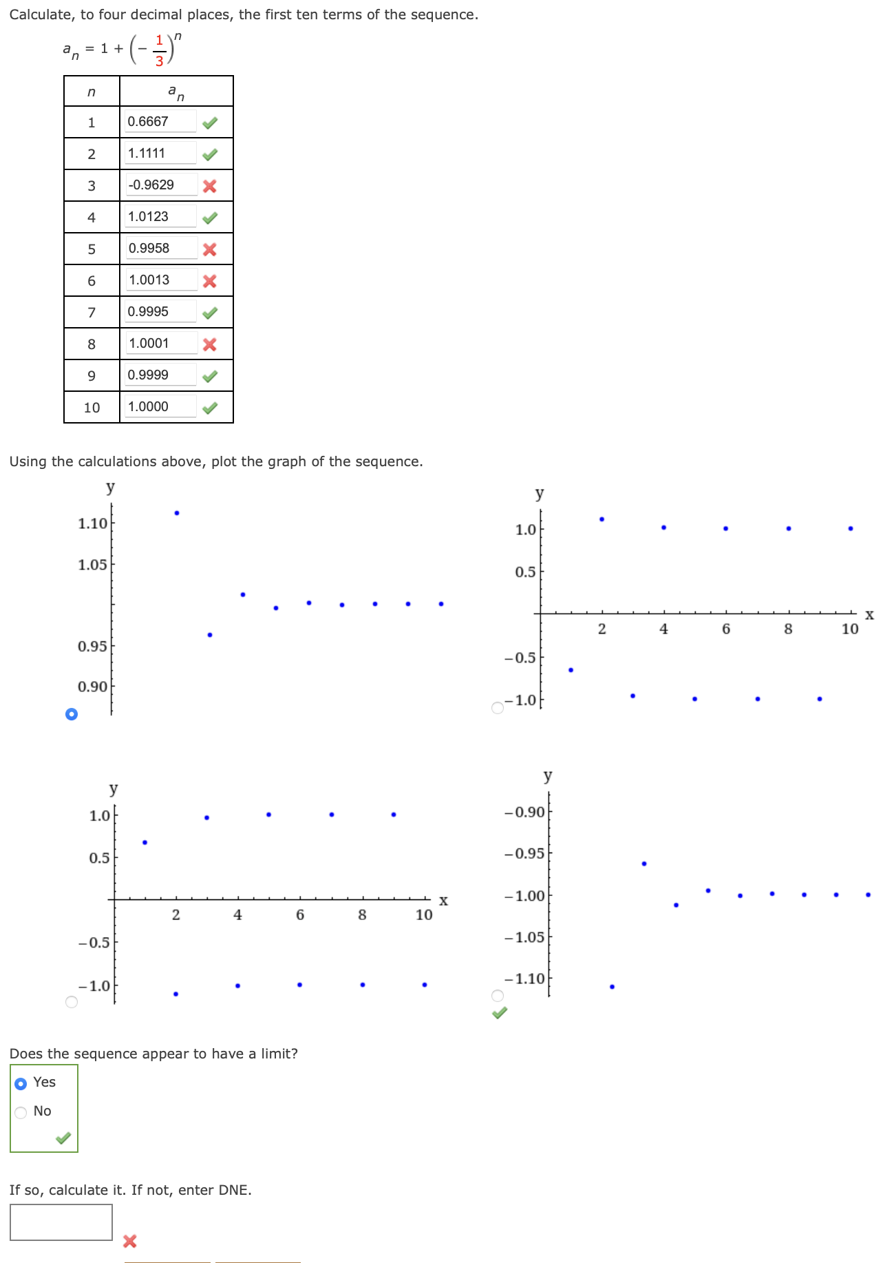 Solved Calculate, to four decimal places, the first ten | Chegg.com