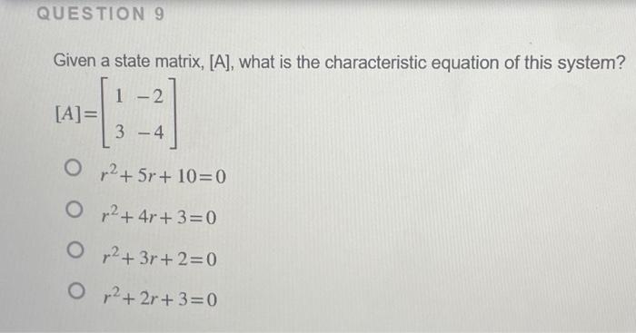 Solved Given The State Space Model Find The Transfer
