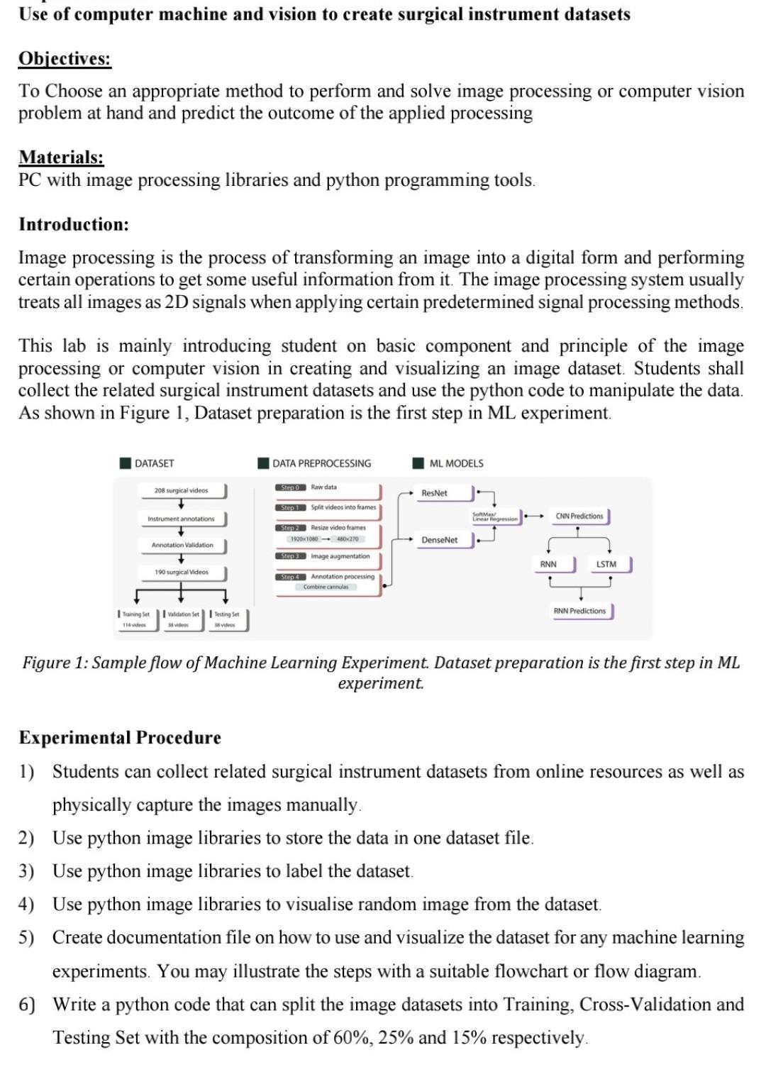 Use of computer machine and vision to create surgical | Chegg.com