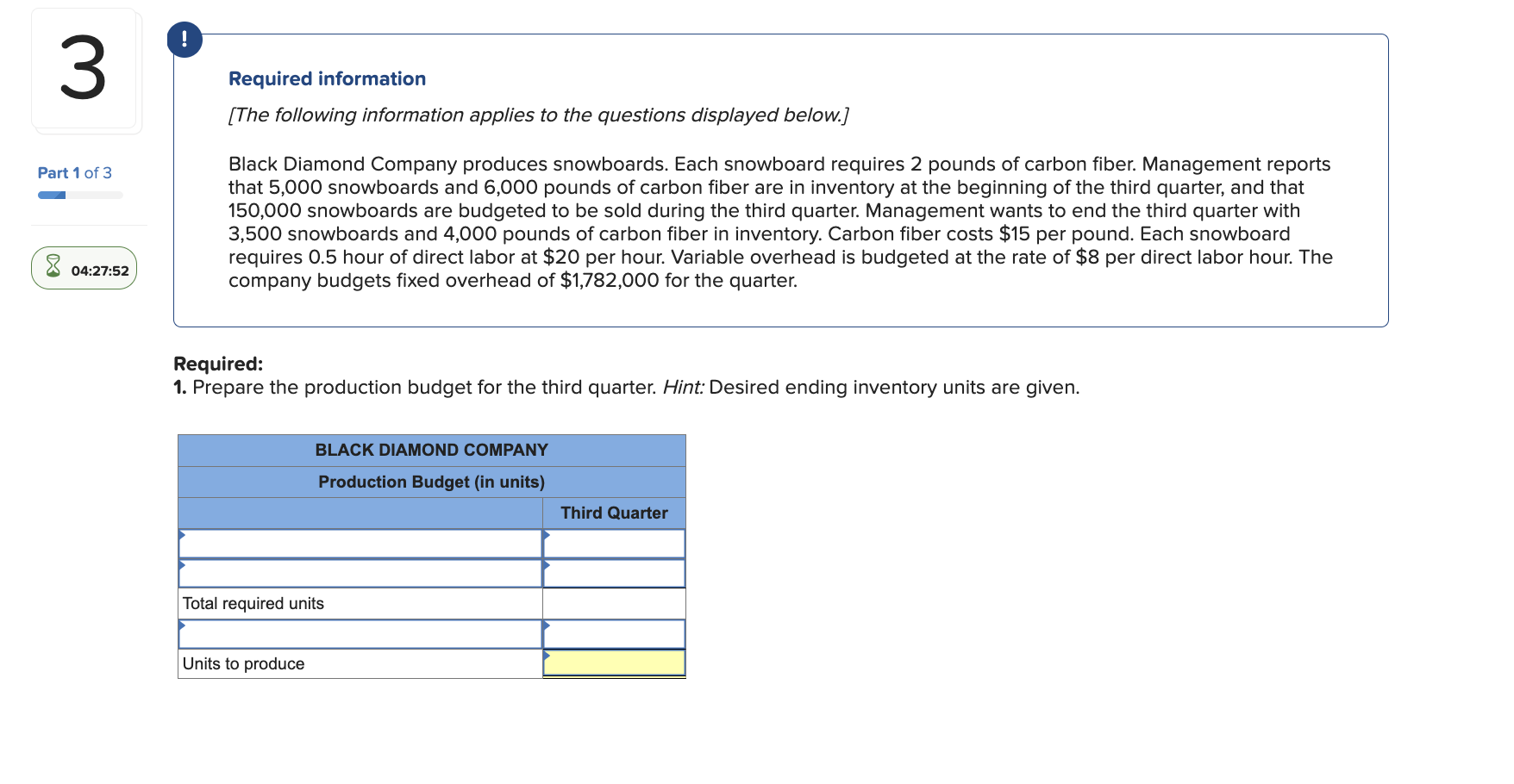 Solved 3!Required information[The following information | Chegg.com
