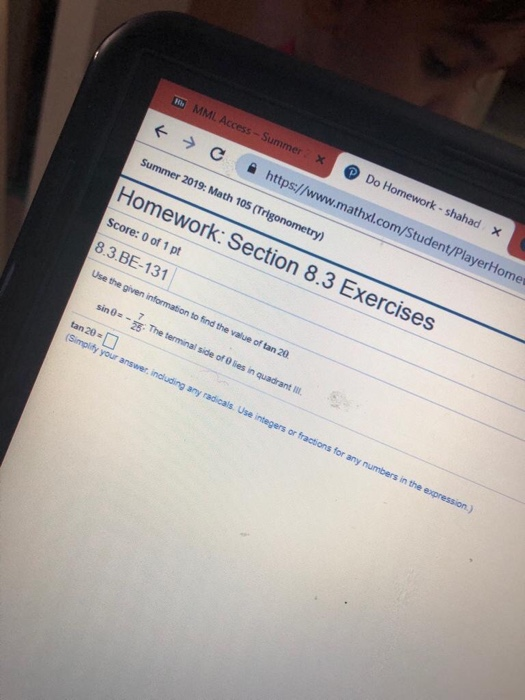 Solved Do Homework Shahad P Do Homewd H Mml Access Summer
