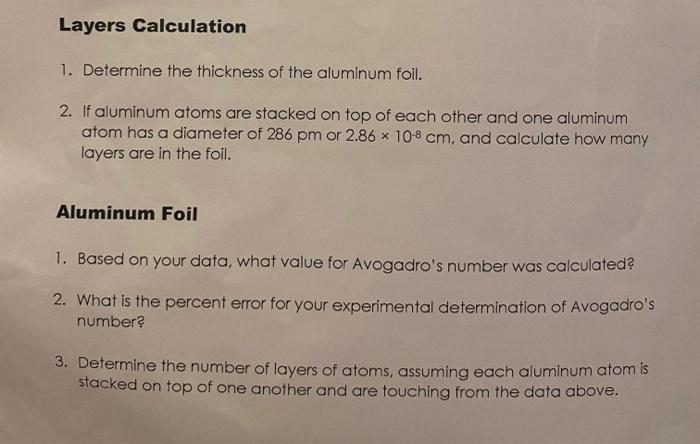 Solved Layers Calculation 1. Determine the thickness of the | Chegg.com