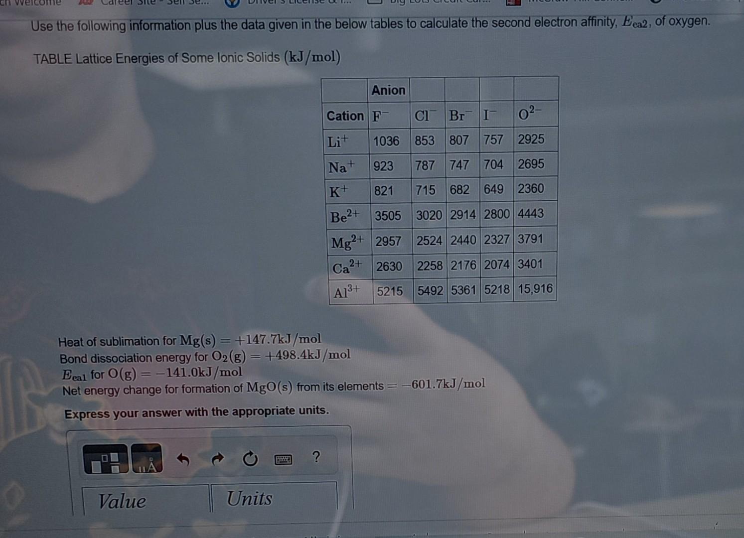 Solved Use the following information plus the data given in | Chegg.com