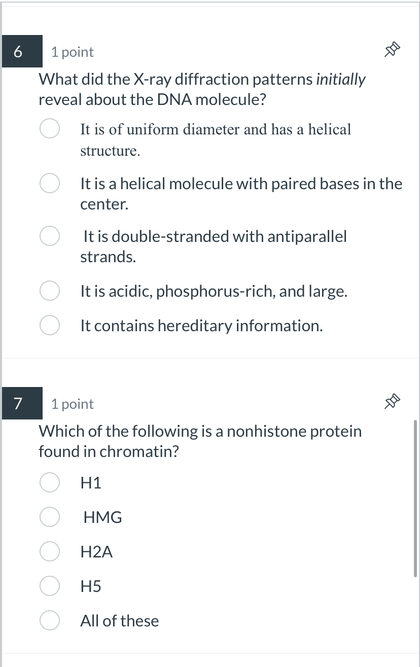 Solved 6 1 ﻿point What did the x-ray diffraction patterns | Chegg.com